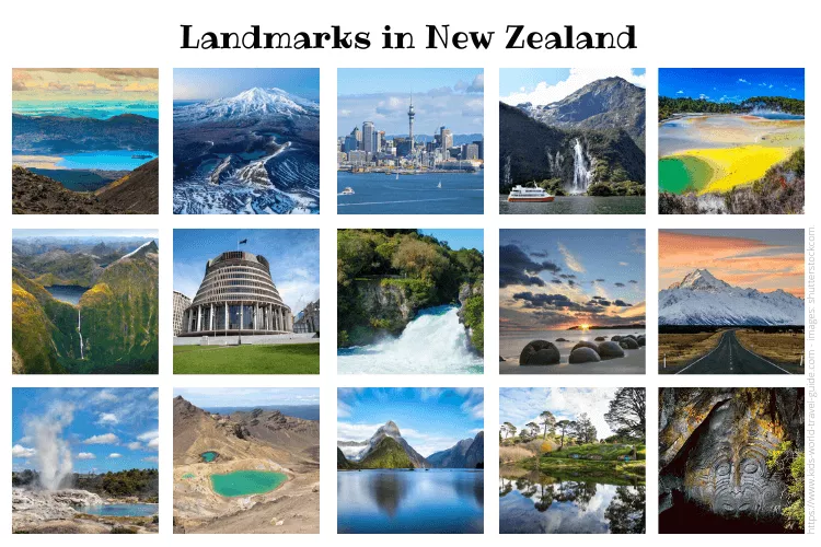 Landmarks in New Zealand | New Zealand Landmarks | Geography | Travel